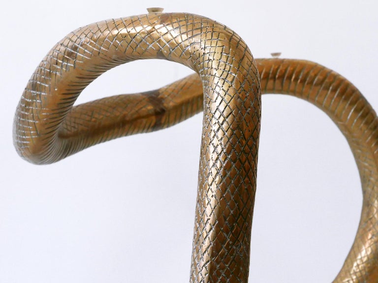 Exceptional Two Python Based Solid Brass Coffee Table Germany 1980s For ...