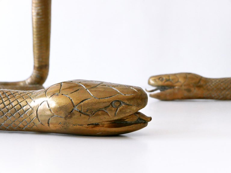 Exceptional Two Python Based Solid Brass Coffee Table Germany 1980s For ...