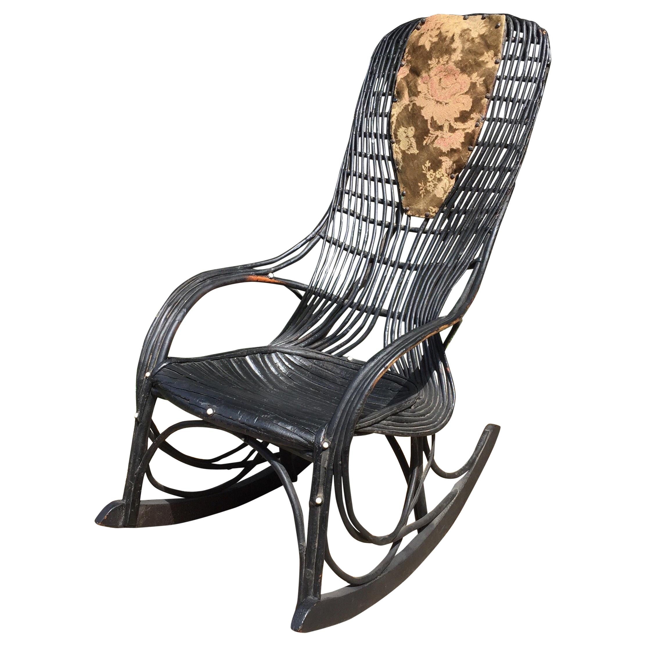 Victorian Style Rocking Chair For Sale at 1stDibs