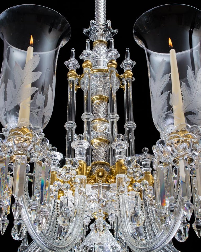 Exceptional Victorian Chandelier and Pair of Wall Lights by F&C Osler ...