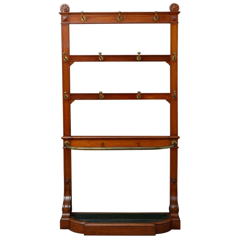 Exceptional Victorian Mahogany Hall Stand at 1stDibs