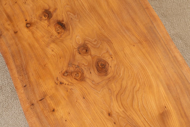 Exceptional XXL Massive Blond Elm Coffee Table. France, 1950 For Sale ...