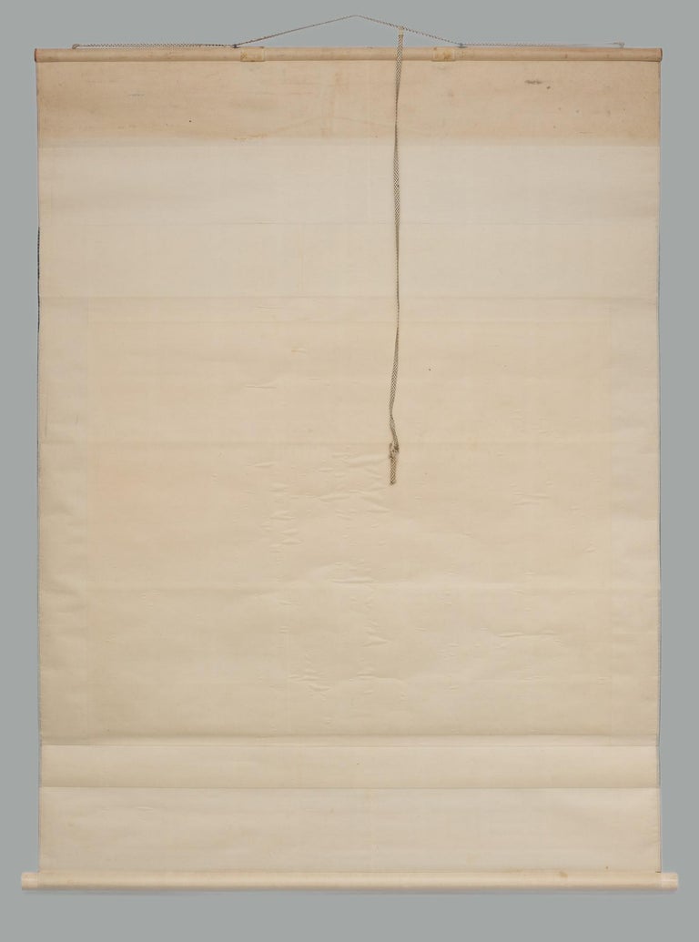 Exceptionally Large Japanese Hanging Scroll with a Painting of Rising ...