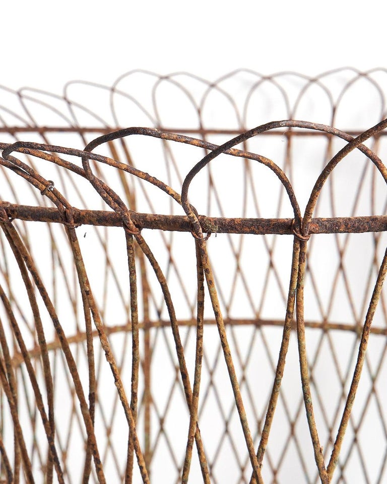 Exceptionally Large Rare Wire Basket French Napoleon III For Sale at ...