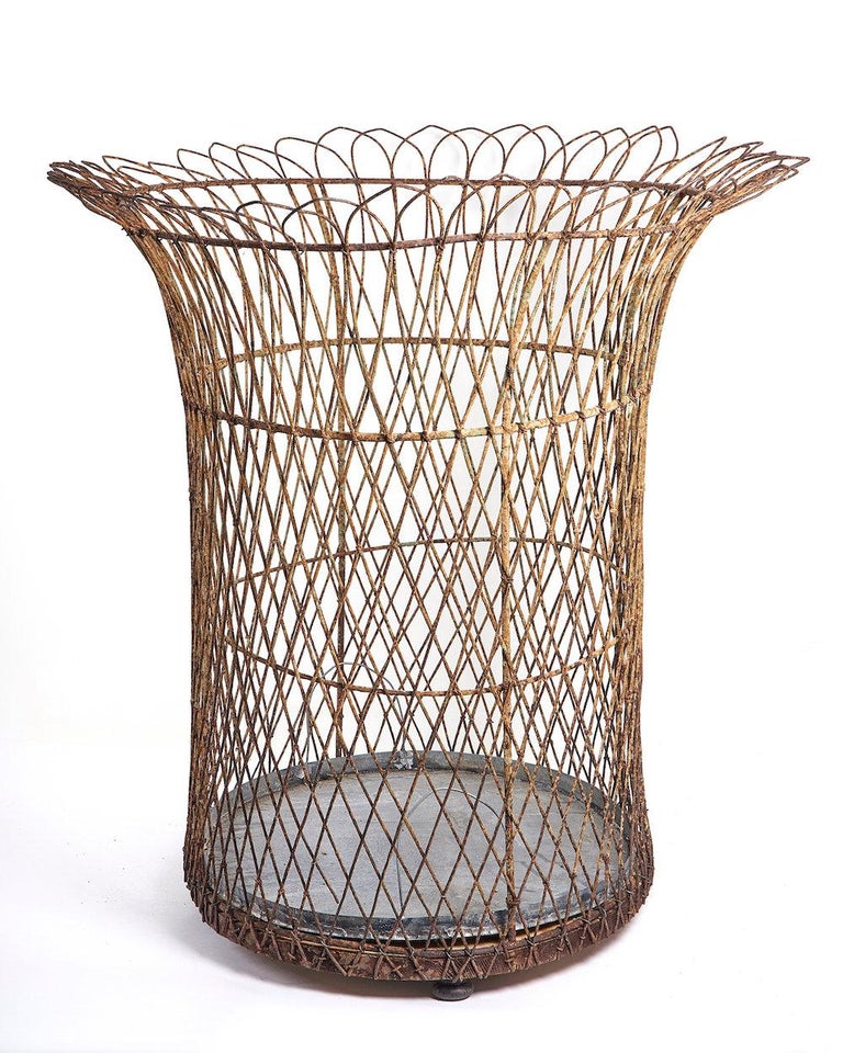 Exceptionally Large Rare Wire Basket French Napoleon III For Sale at ...