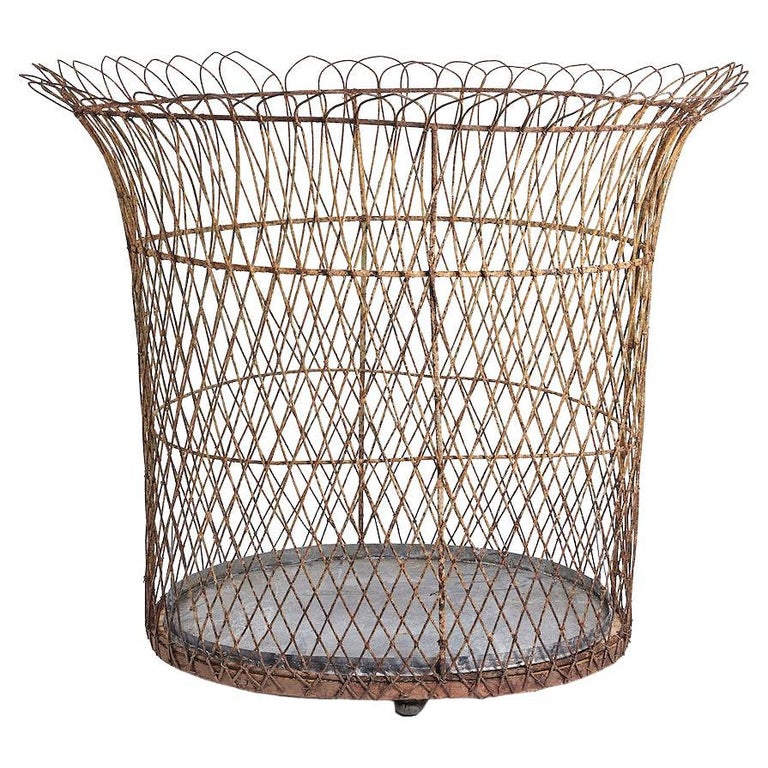 Exceptionally Large Rare Wire Basket French Napoleon III For Sale at ...