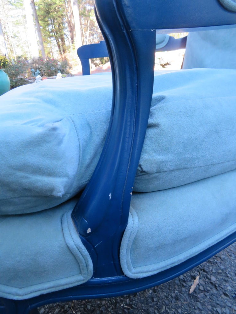 Exciting Pair Erwin Lambert Louis XV Lacquered Fauteuil Chairs Mid ...