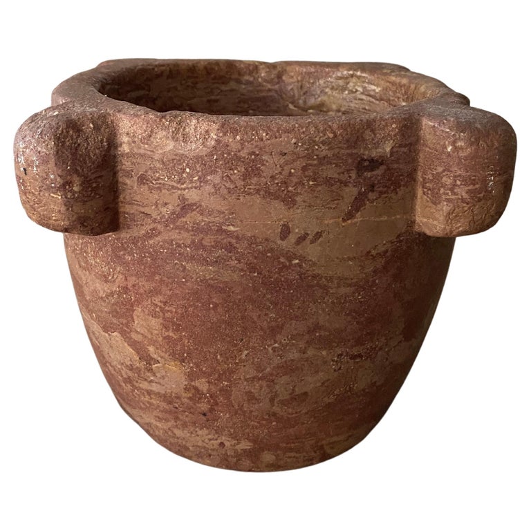 Exclusive 18th Century Spanish Marble Mortar For Sale at 1stDibs