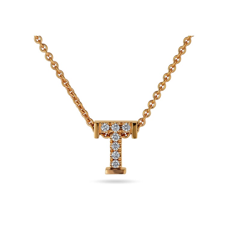Exclusive Jochen Pohl for Diamond Gold Initial Charm Pendant For Sale ...