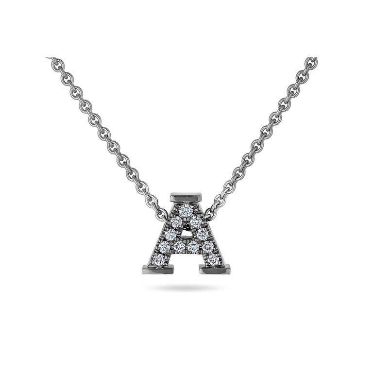 Exclusive Jochen Pohl for Diamond Gold Initial Charm Pendant For Sale ...