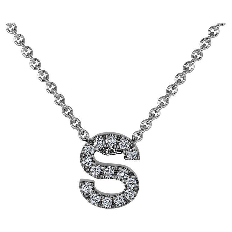 Exclusive Jochen Pohl for Steven Fox Jewelry Diamond Gold Initial Charm ...