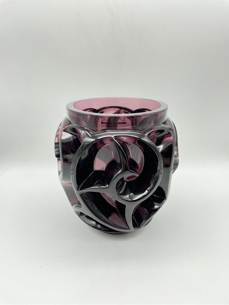 Exclusive Lalique Tourbillon crystal vase by Patrick Hellmann (strictly ...