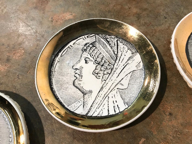 Exclusive Piero Fornasetti Italian Coasters for Abraham and Strauss ...