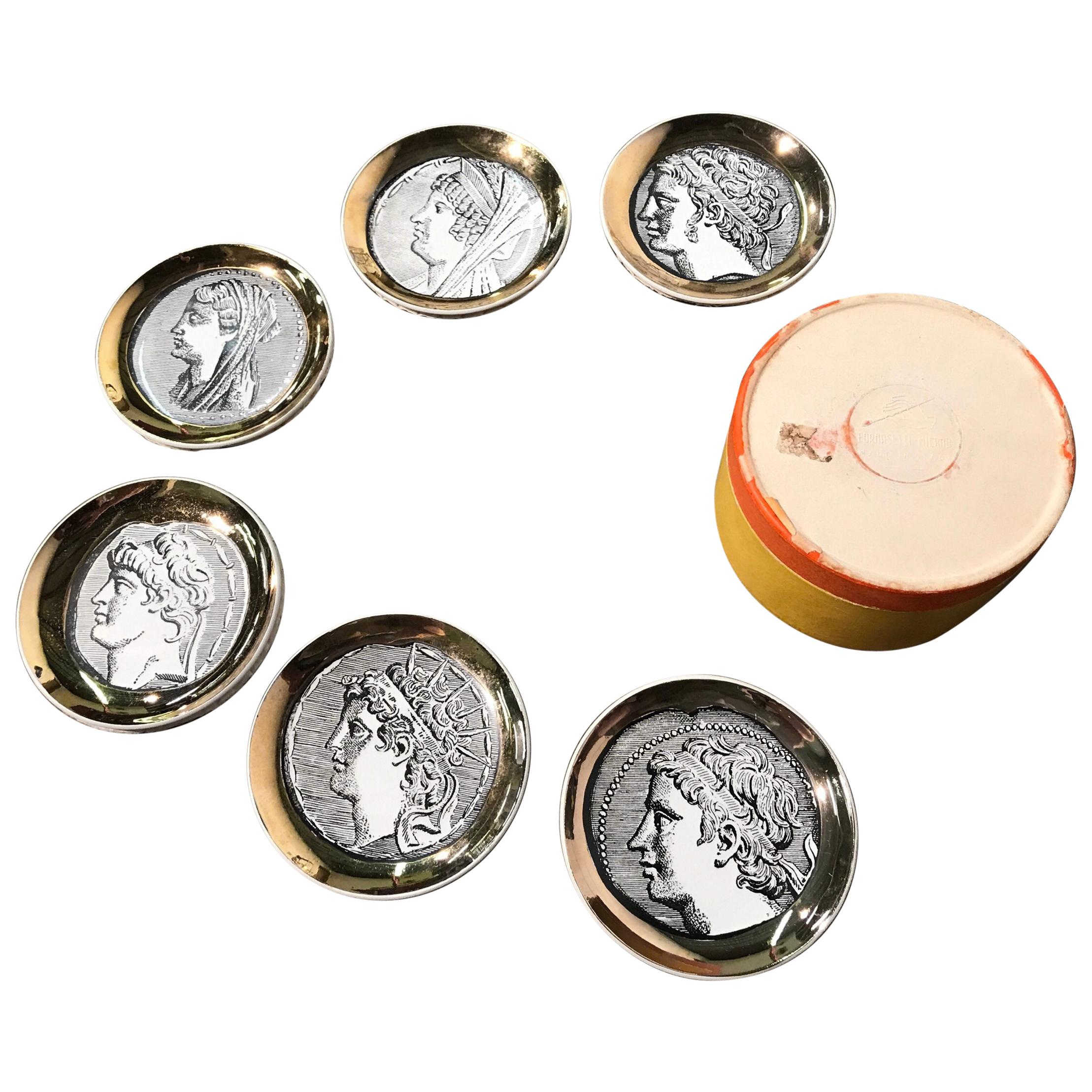 Exclusive Piero Fornasetti Italian Coasters for Abraham and Strauss ...