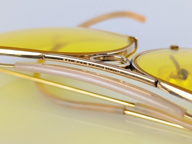 Exclusive Rayban Bausch and Lomb Ray-Ban Shooter 1/30 10K GO Gold 1970s ...