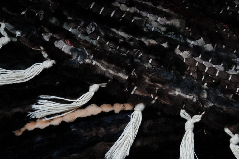 Exclusive Real Fur Rug Designer Rug For Sale at 1stDibs | real fur rugs ...