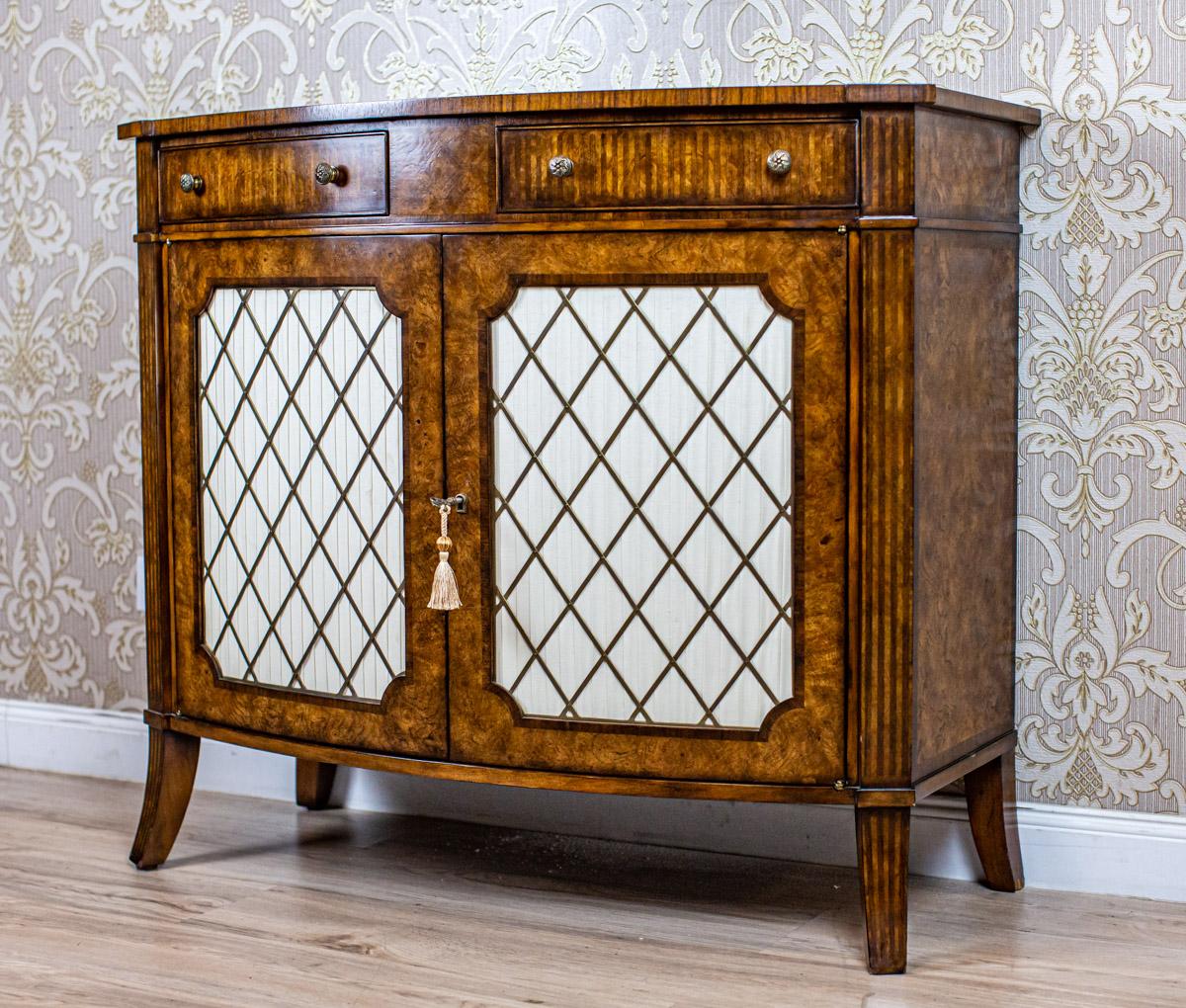 Exclusive Theodore Alexander Cabinet Veneered with Burl, circa 2000 For ...