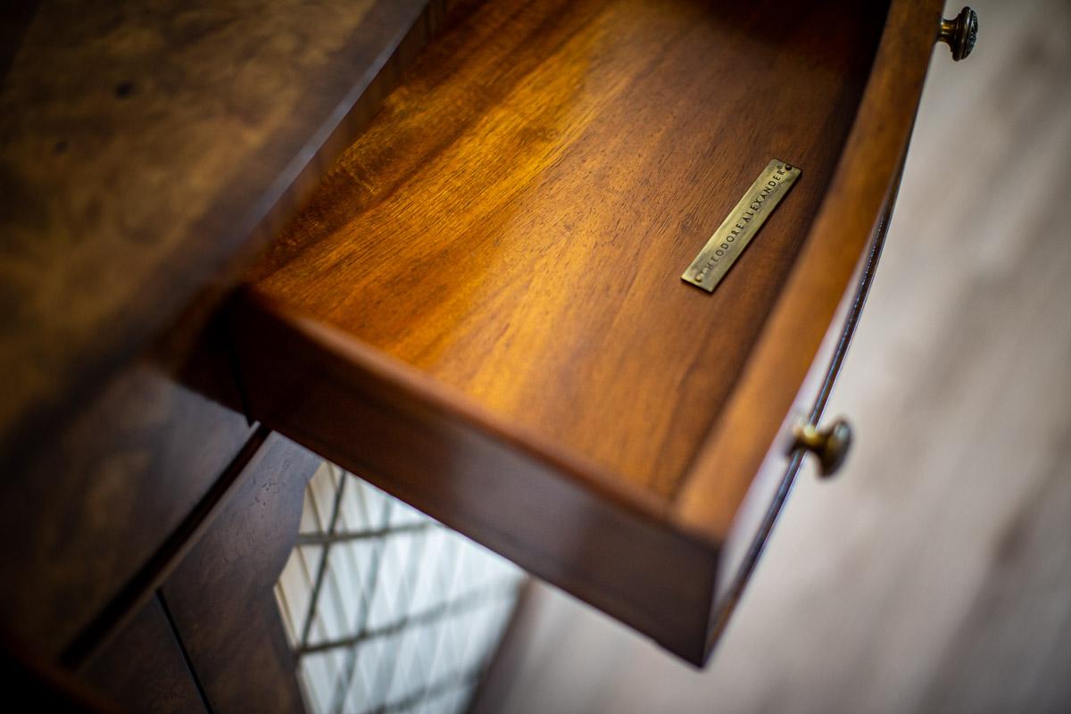 Exclusive Theodore Alexander Cabinet Veneered with Burl, circa 2000 For ...