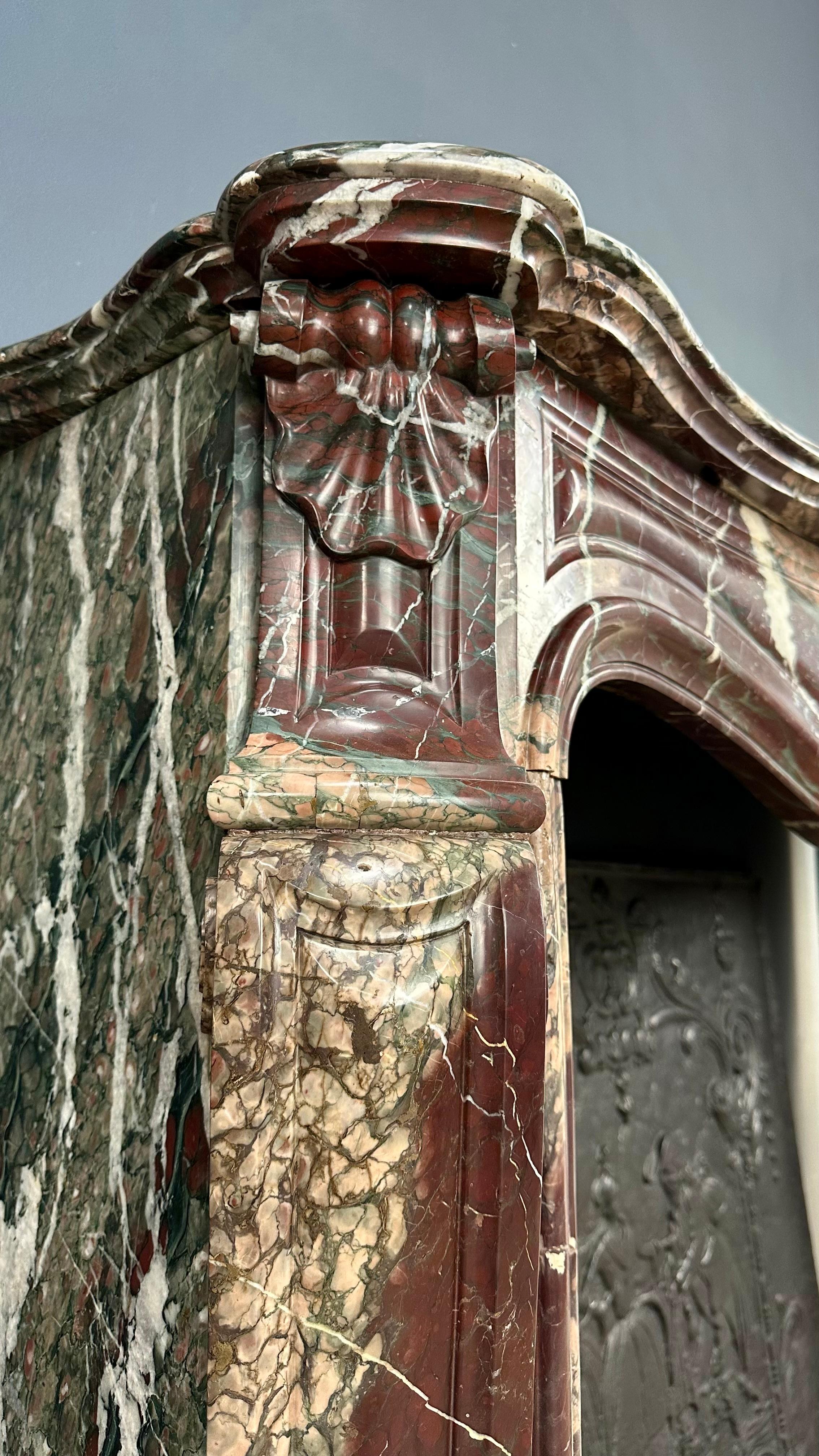 Exclusive Versailles Antique Marble Fireplace - Campan Rubané Elegance ...