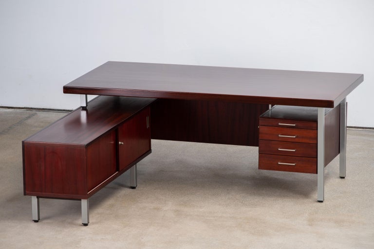 Executive Desk, Corner Desk in Mahogany, Germany, 1970's For Sale at ...