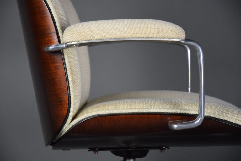 Executive Mid-Century Modern Office Chair by Ico Parisi for MiM Roma ...