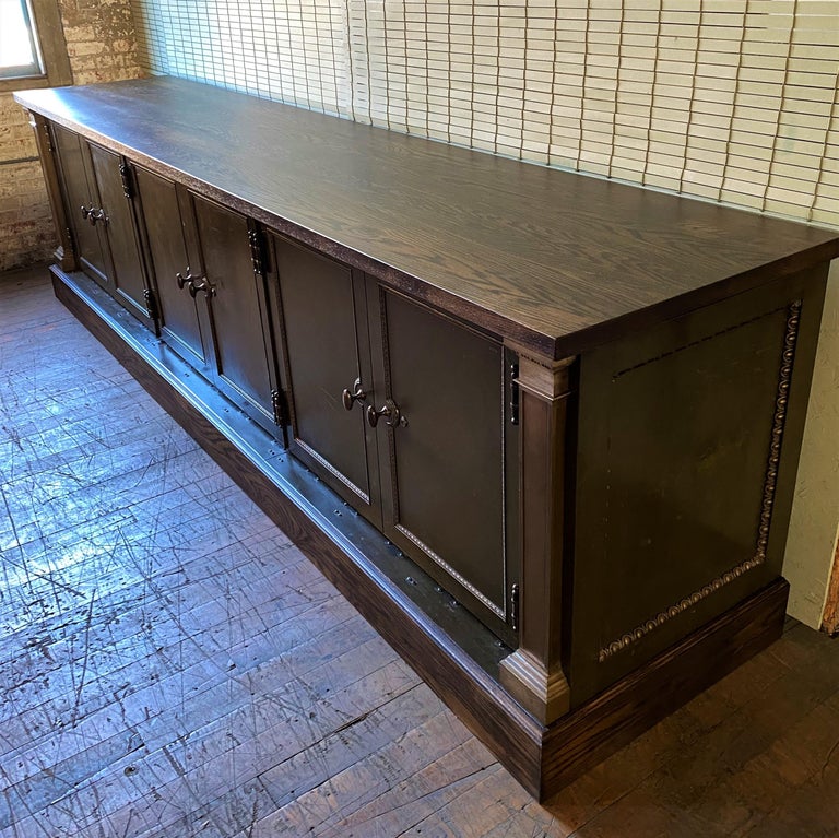 Executive Steel Credenza / Cabinet For Sale at 1stDibs