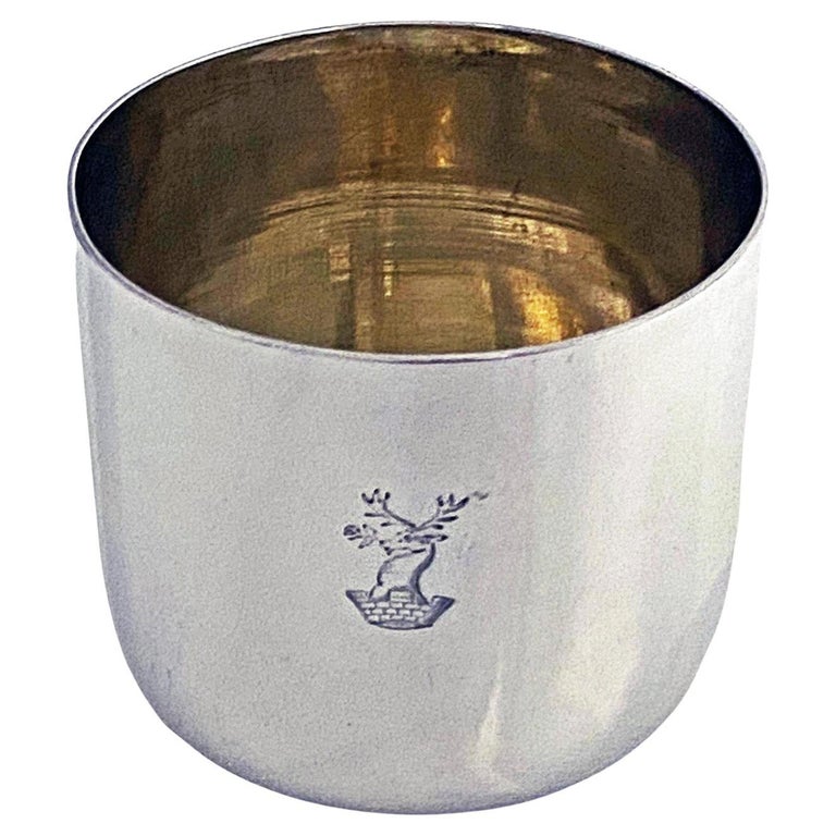 Exeter Antique Silver Tumbler 1878 Josiah Williams For Sale at 1stDibs