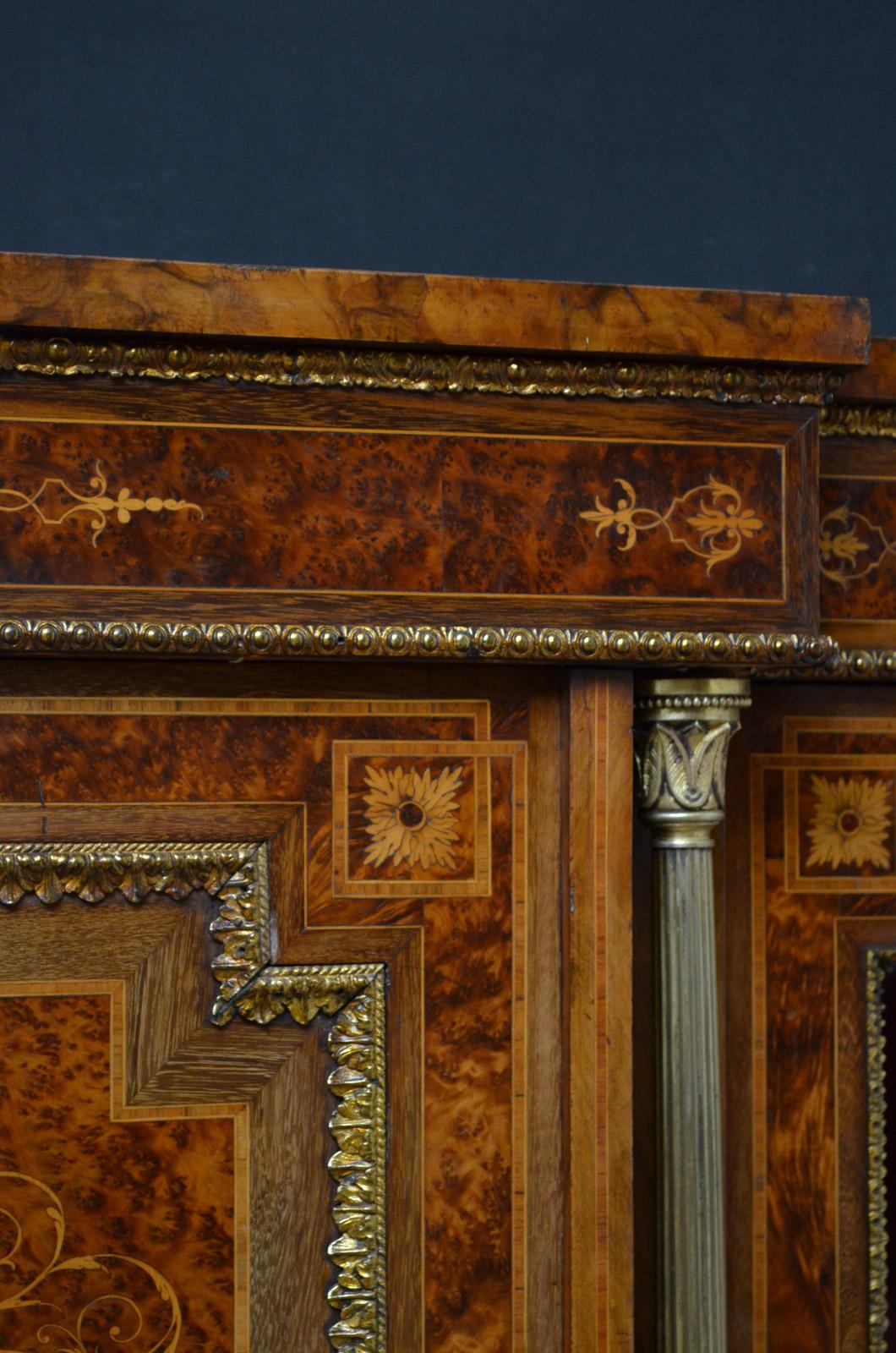 Exhibition Quality Victorian Credenza by J&W Lomax at 1stDibs