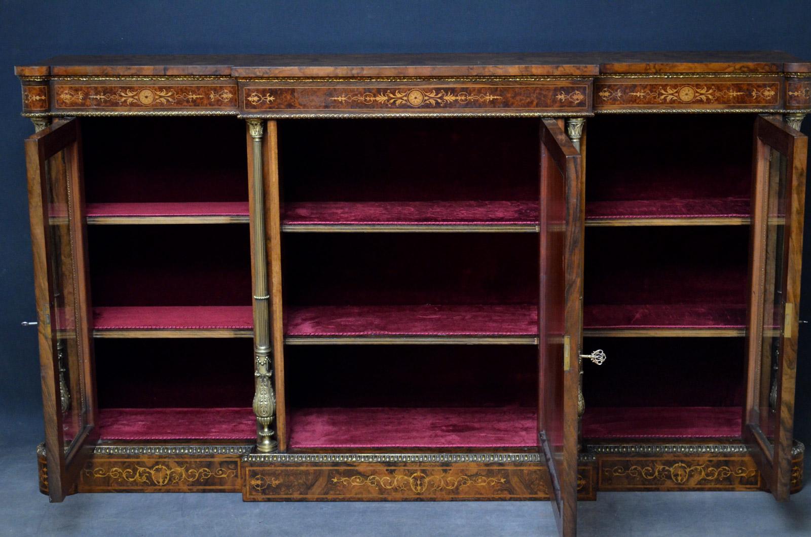 Exhibition Quality Victorian Credenza by J&W Lomax at 1stDibs