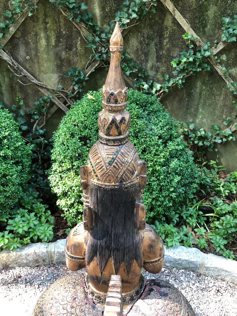 Exotic and Large Thai Deity Sculpture at 1stDibs