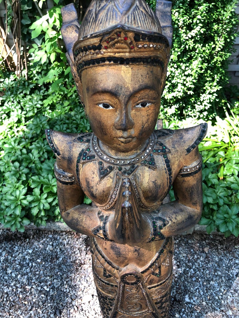 Exotic and Large Thai Deity Sculpture at 1stDibs