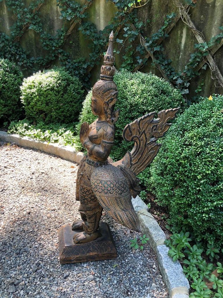 Exotic and Large Thai Deity Sculpture at 1stDibs