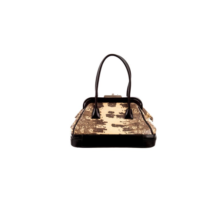Exotic Prada Doctor Frame Bag Purse with Extra Compartment and Lock and ...