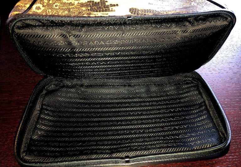 Exotic Prada Doctor Frame Bag Purse with Extra Compartment and Lock and ...