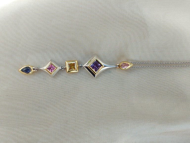 Exotic Sapphire Necklace For Sale at 1stDibs