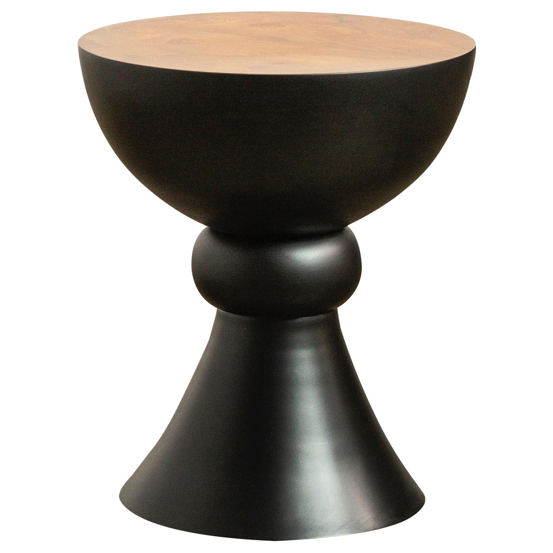 Contemporary Uccello Wood Sabre-Leg Side Table from Costantini For Sale ...