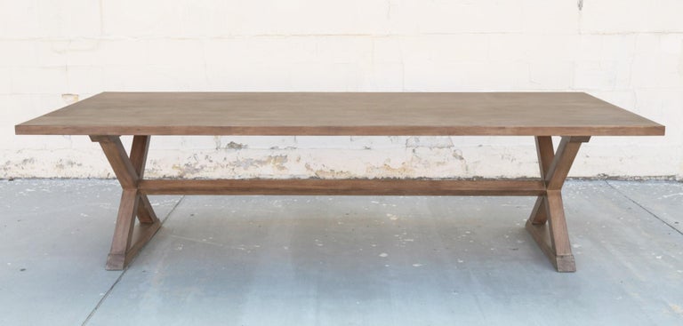 Expandable Minimalist X Trestle Table Built to Order by Petersen ...