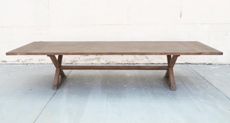 Expandable Minimalist X Trestle Table Built to Order by Petersen ...