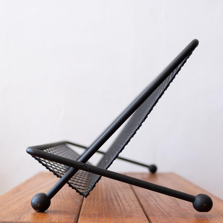 Expanded Metal Iron Book Stand, 1950s at 1stDibs