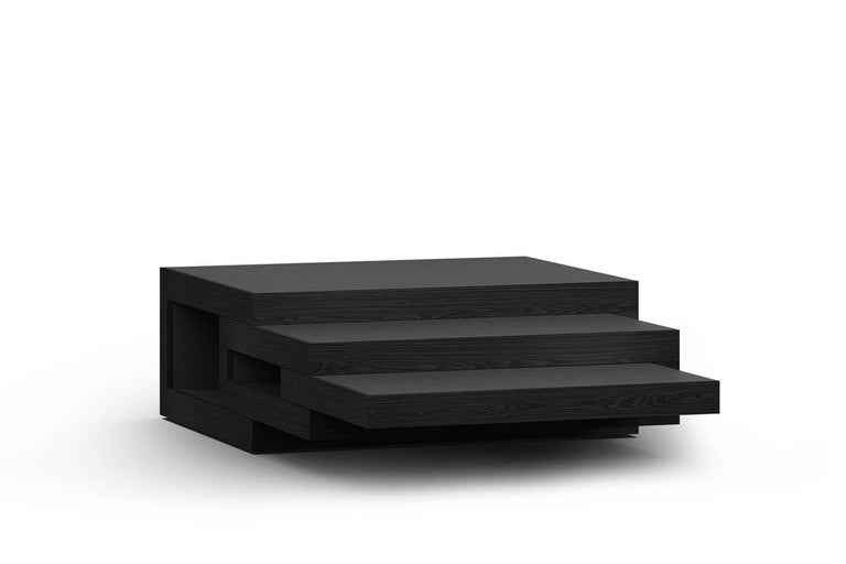 Expanding Rek Coffee Table 'Black Wood' by Reinier De Jong For Sale at ...