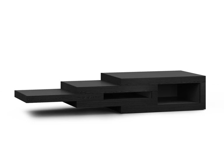 Expanding Rek Coffee Table 'Black Wood' by Reinier De Jong For Sale at ...