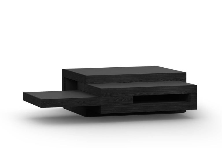 Expanding Rek Coffee Table 'Black Wood' by Reinier De Jong For Sale at ...