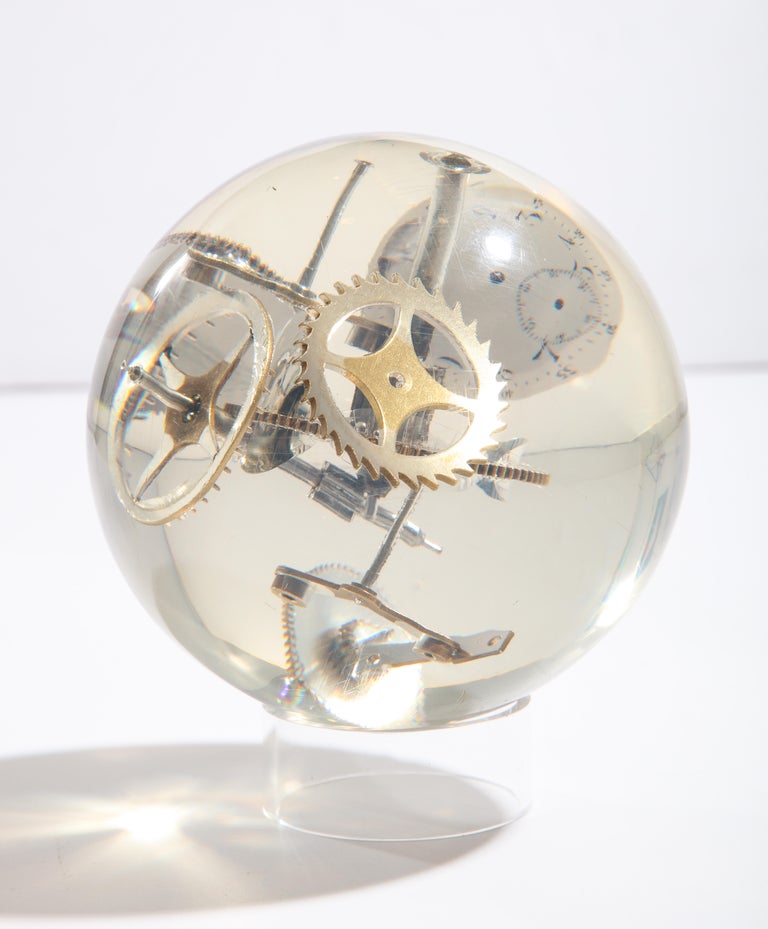 Exploded Watch Parts Sphere, Resin, Acrylic, Lucite For Sale at 1stDibs