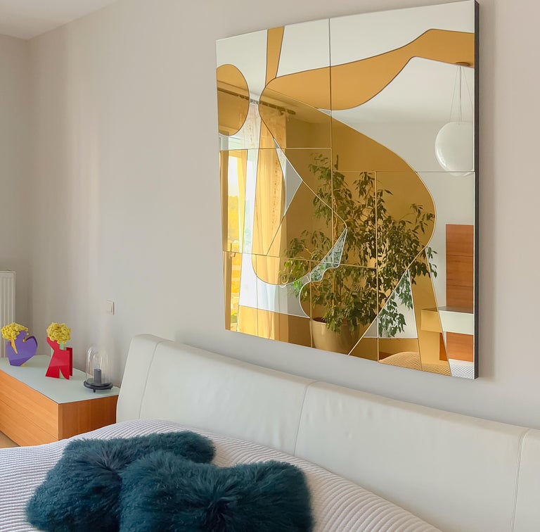 Exposè Wall Mirror by Animate Objects, Mirror Glass, Black Lacquered ...