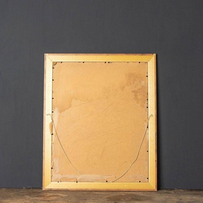 Expressionist Portrait of a Man, Oil on Paper, Mid 20th Century For ...