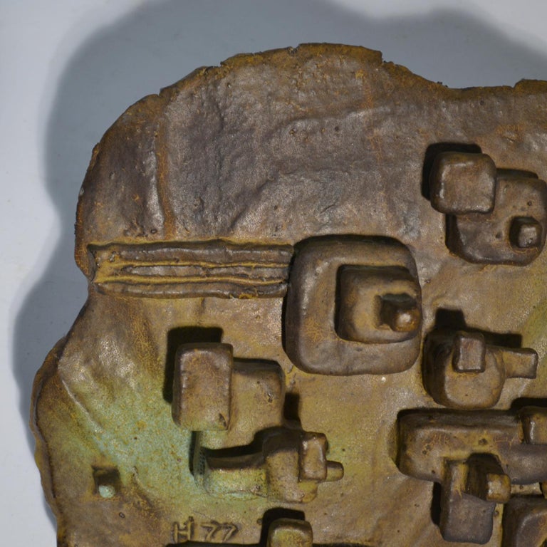 Expressive Brutalist Abstract Wall Relief in Ceramic, 1970s For Sale at ...