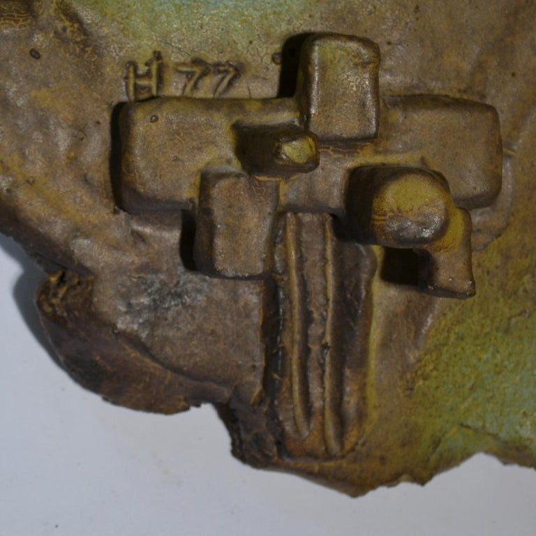 Expressive Brutalist Abstract Wall Relief in Ceramic, 1970s For Sale at ...