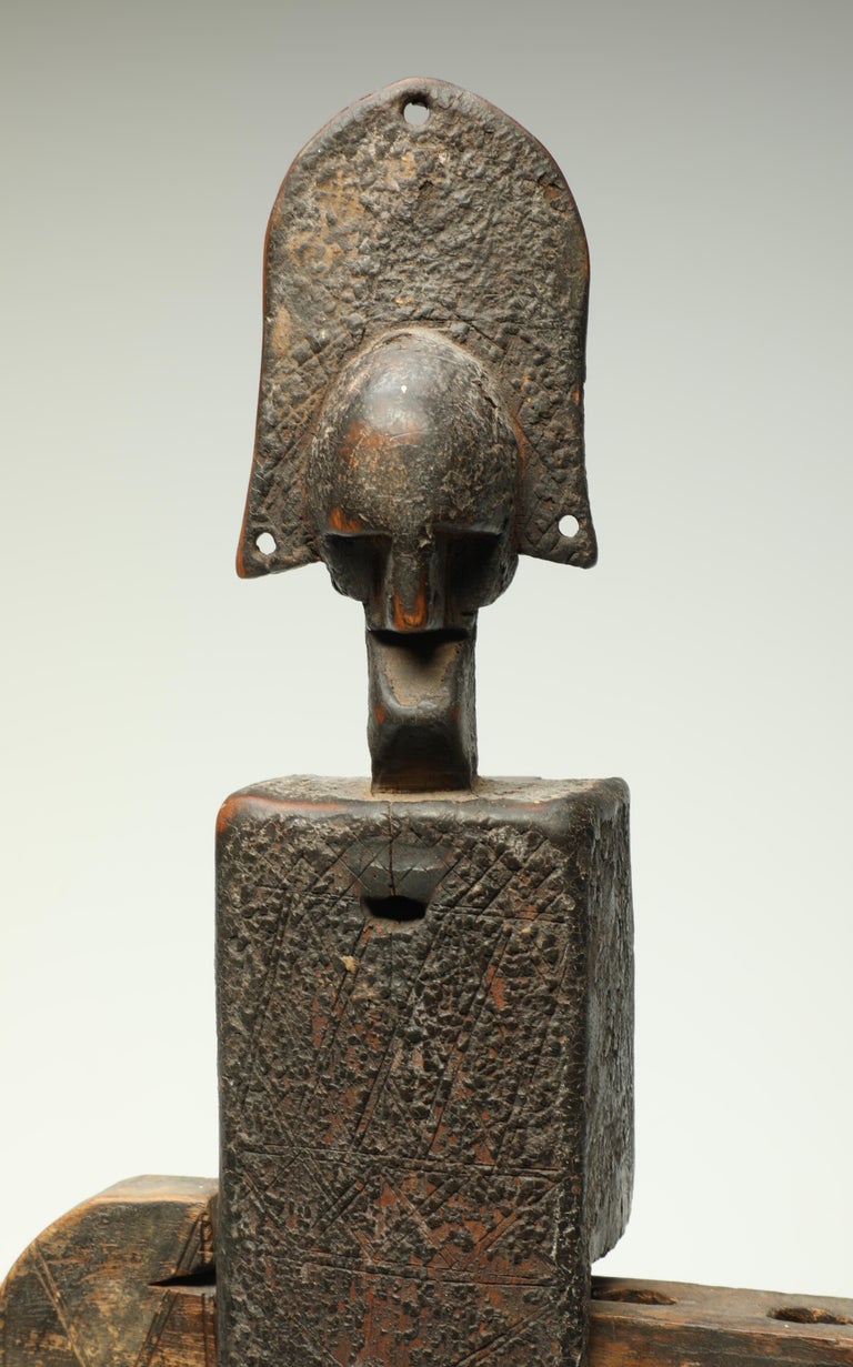 Expressive Early Classic Cubist Bambara Door Lock, Mali Early 20th ...