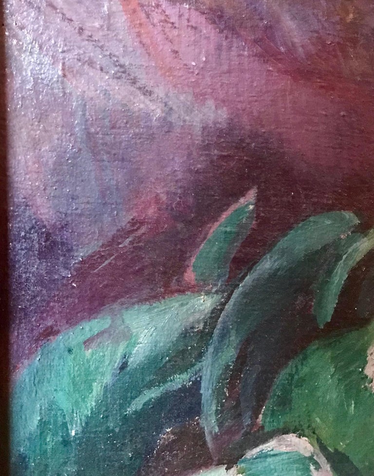 Expressive Realism Oil Painting Still Life Sunflowers, E. Gotzmann For ...