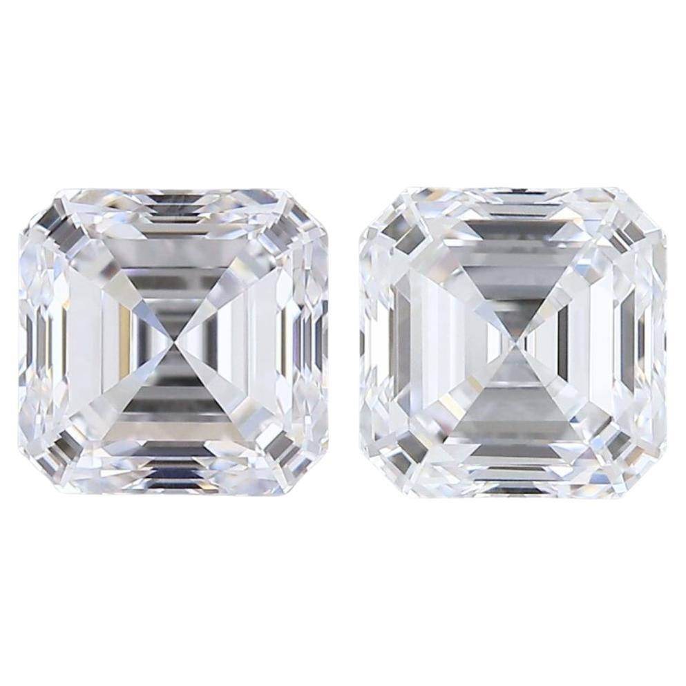 Exquisite 3.03ct Triple Excellent Ideal Cut Pair of Diamonds - GIA ...